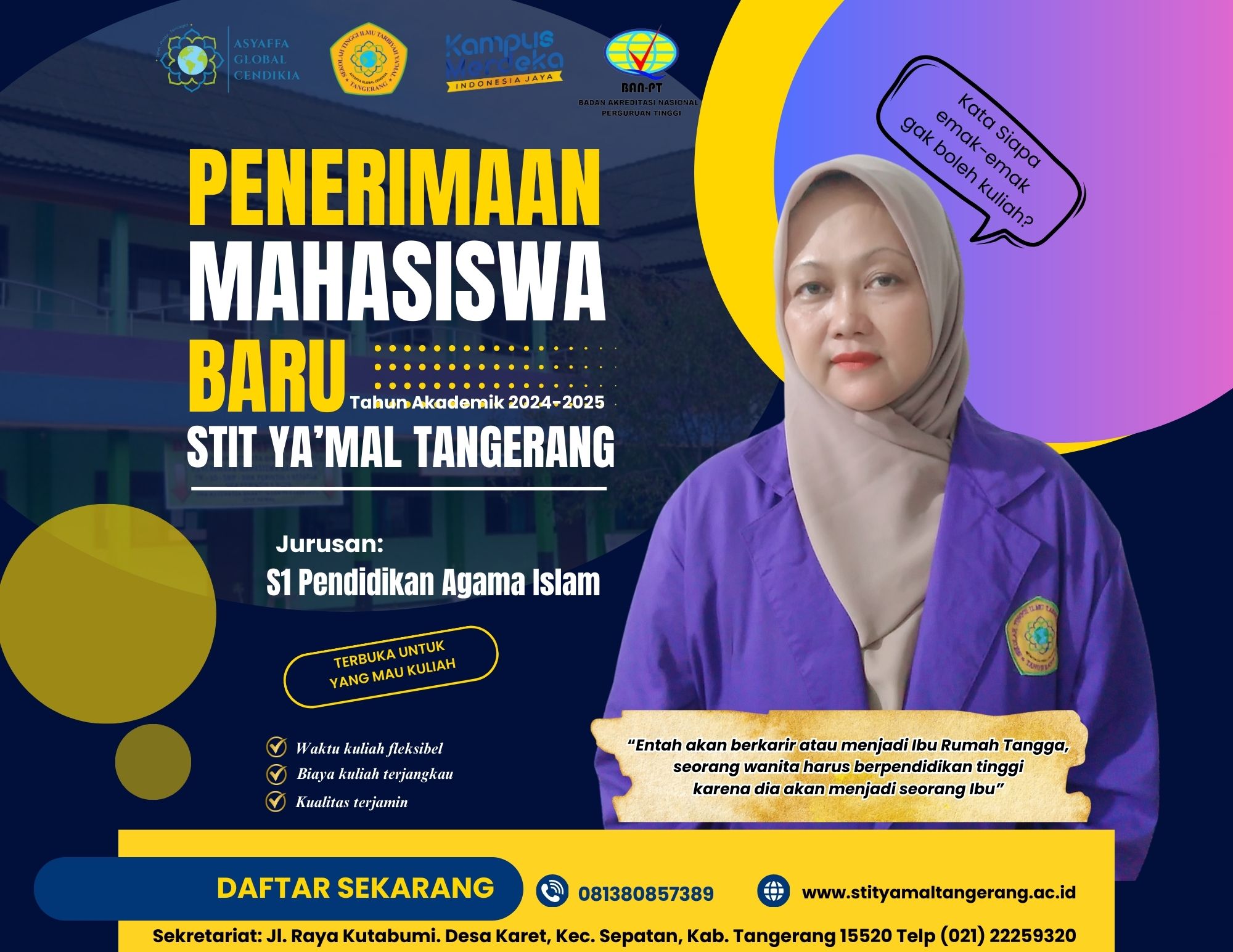 STIT Ya'mal Tangerang Menerima Mahasiswa Baru 2024-2025